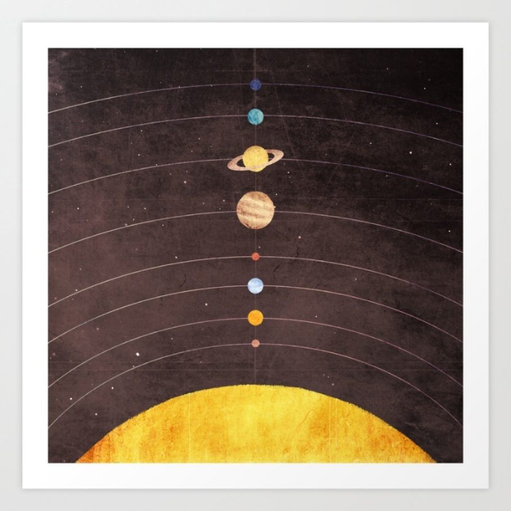 Solar System Art Print Mini – Novelty Gift Ideas